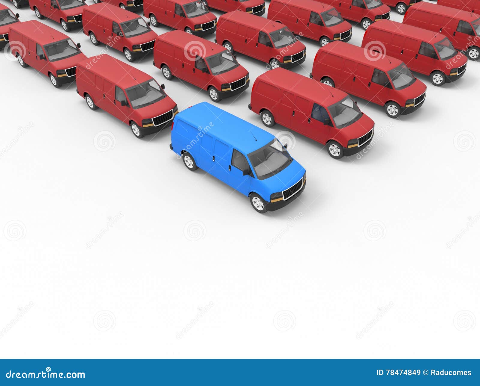 Van Fleet Be Different Concept Stock Illustration - Illustration of ...