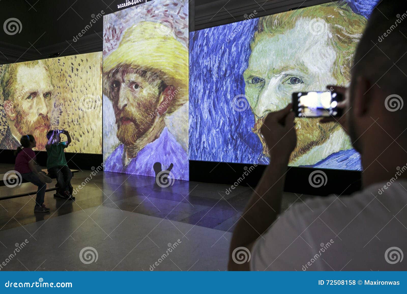 Van Gogh Alive editorial stock photo. Image of colours - 72508158