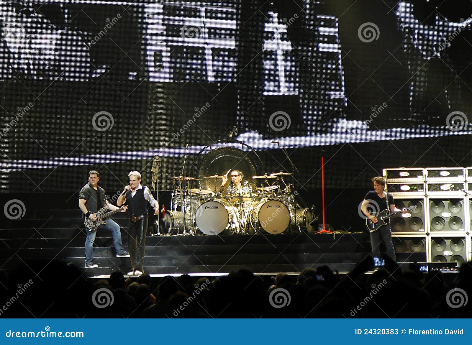Van Halen in concert editorial stock photo. Image of live - 24320383