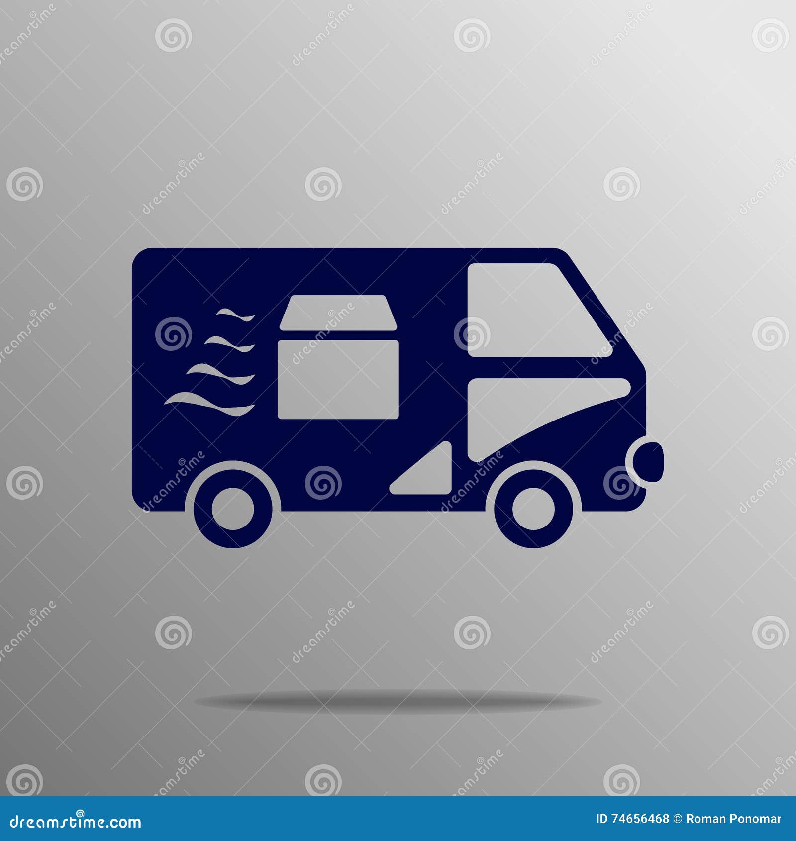 Van Icon stock illustration. Illustration of express - 74656468