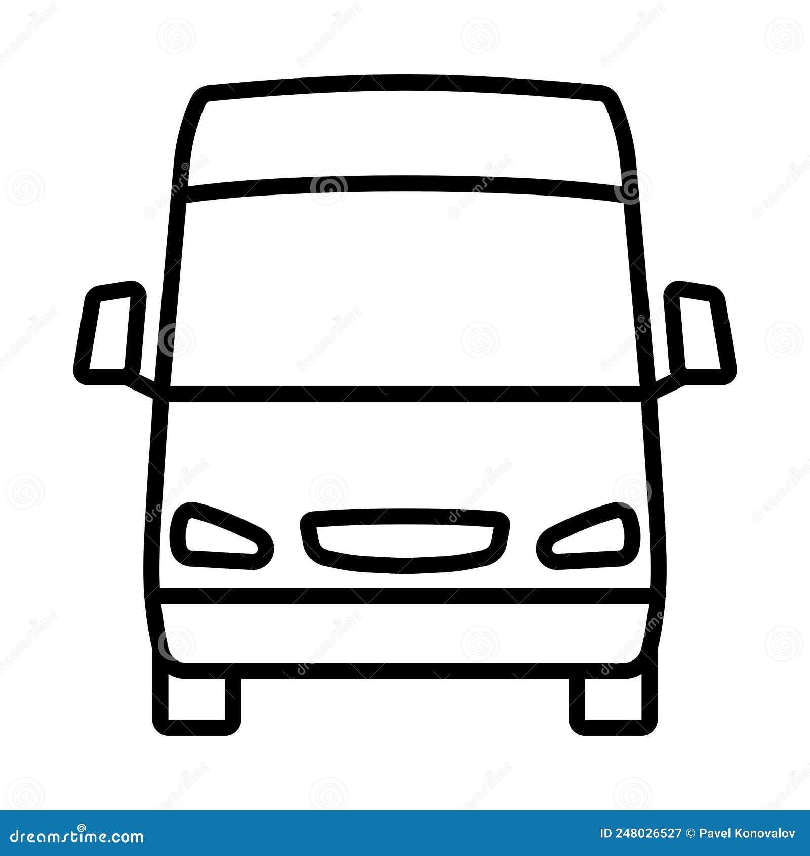 Van Icon stock vector. Illustration of front, design - 248026527
