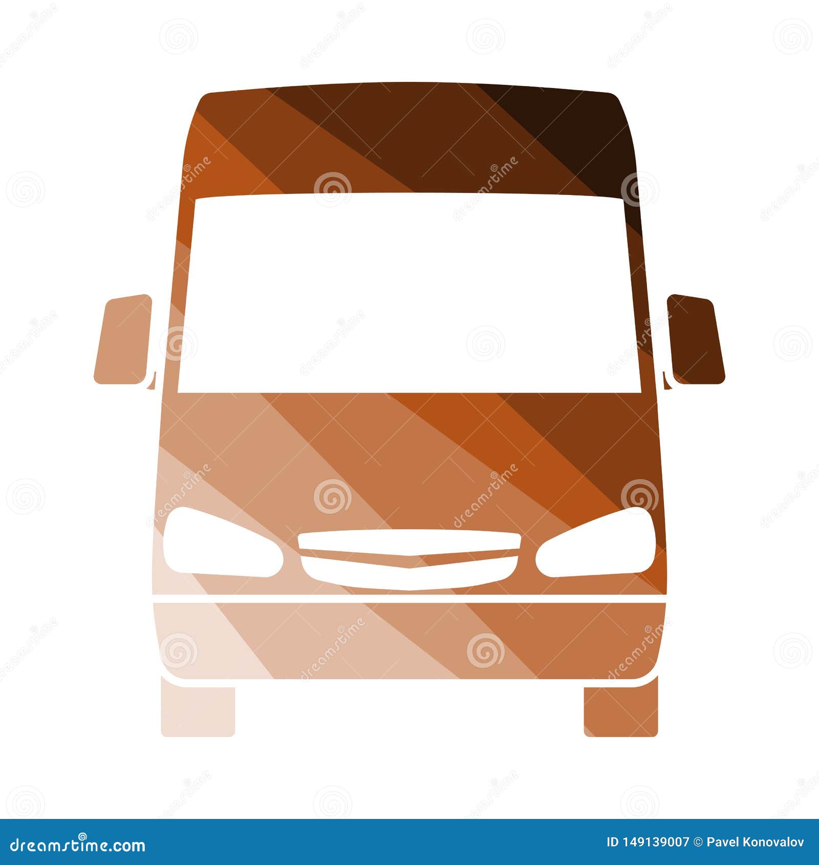 Van Icon Front View stock vector. Illustration of transport - 149139007
