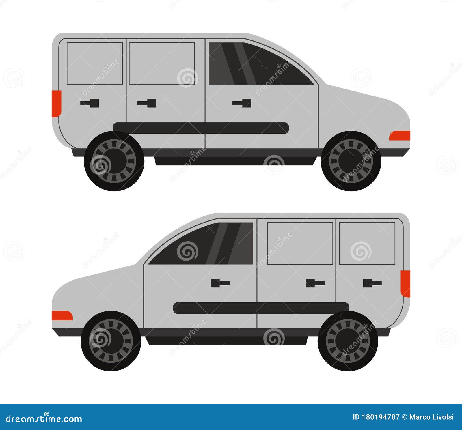 Van Icon Illustrated in Vector on White Background Stock Illustration ...