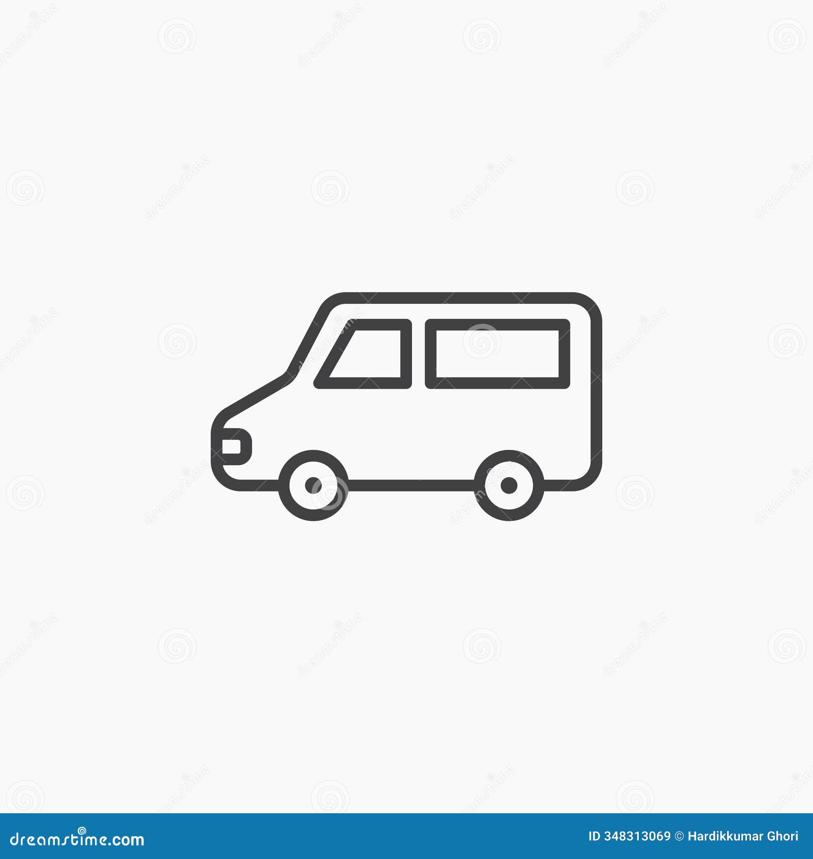 Van icon vector stock vector. Illustration of moving - 348313069