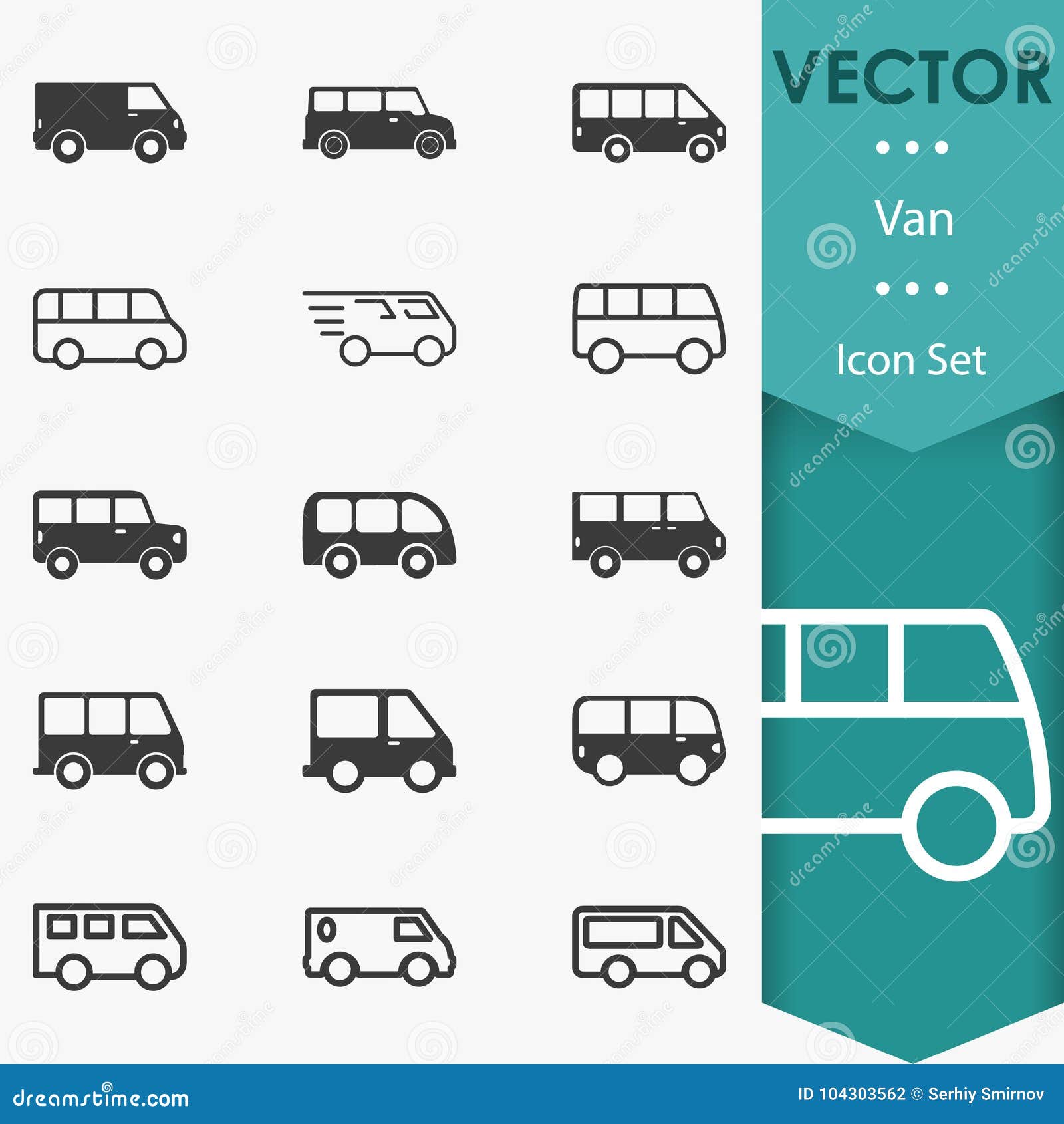 Van icons vector stock vector. Illustration of airplane - 104303562