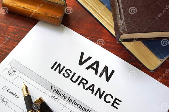 VAN insurance form stock image. Image of advertising - 78192903