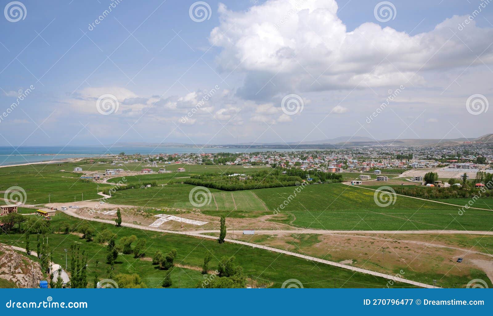 Van Lake stock image. Image of horizon, agriculture - 270796477