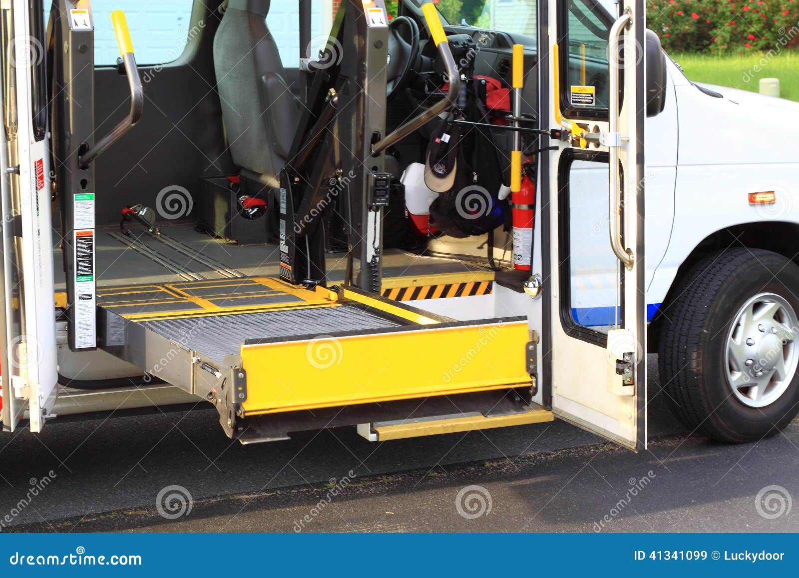 Disabled Access Van stock image. Image of open, door - 41341099