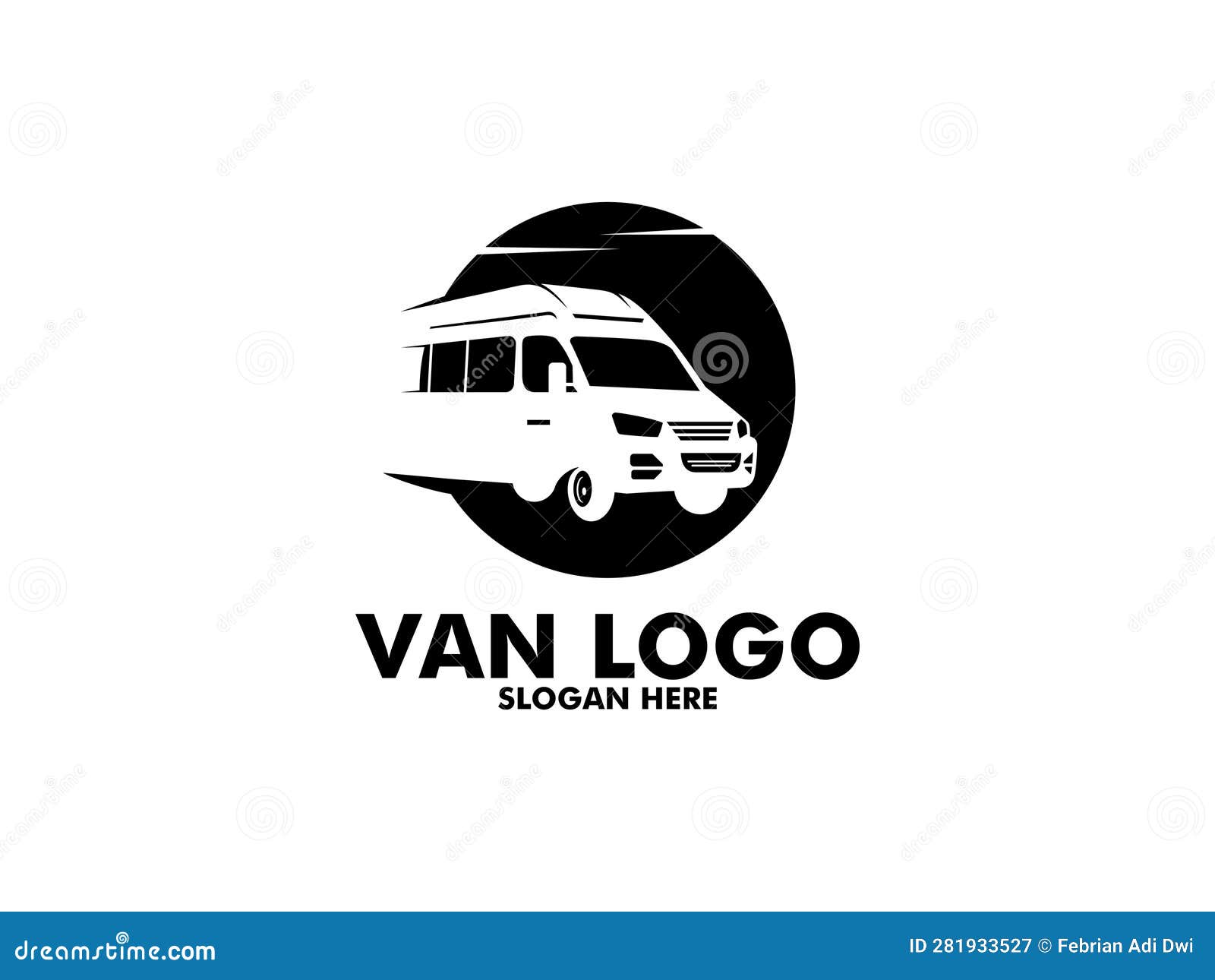 Van Logo Vector Template Isolated on White Background Stock Vector ...