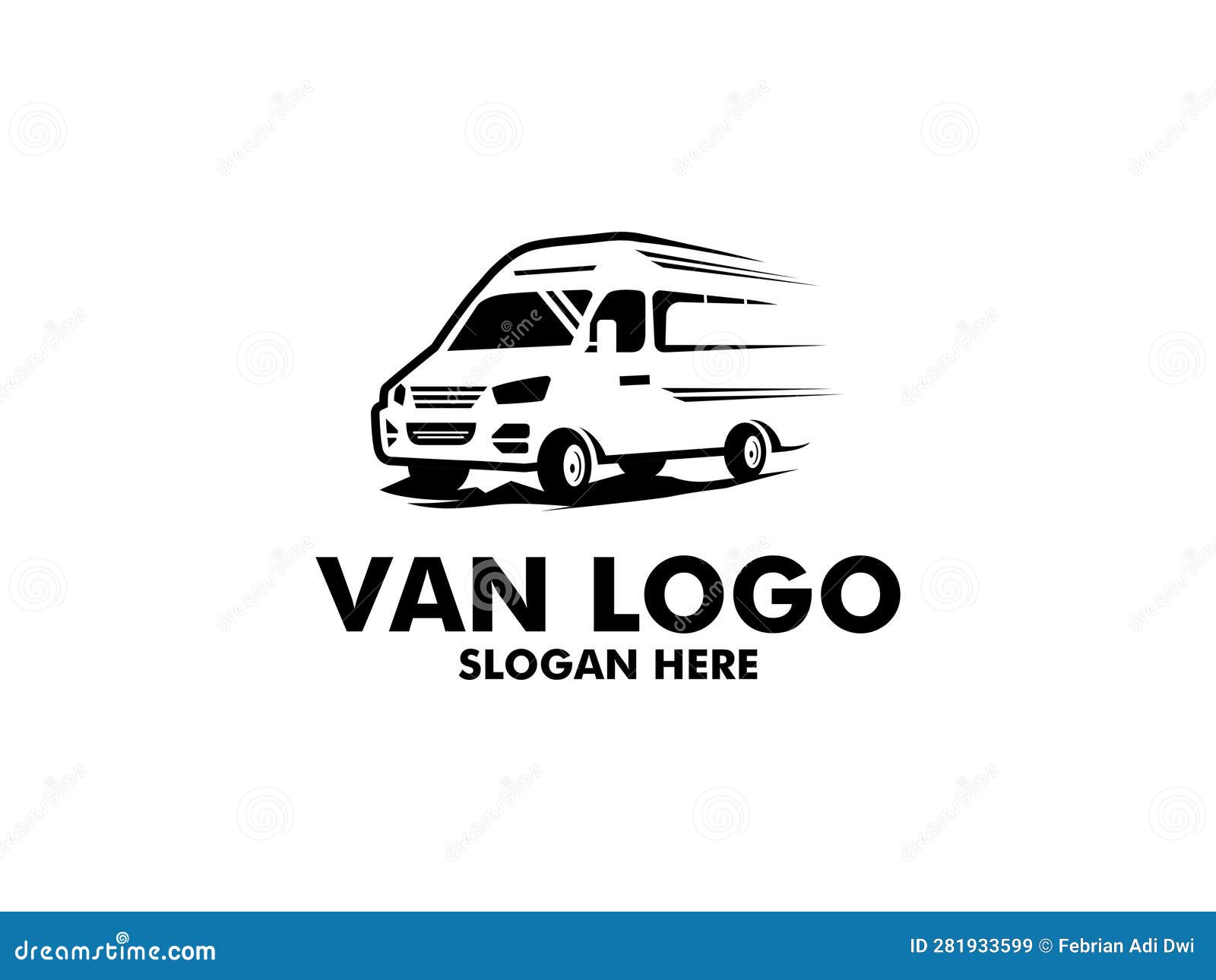 Van Logo Vector Template Isolated on White Background Stock Vector ...