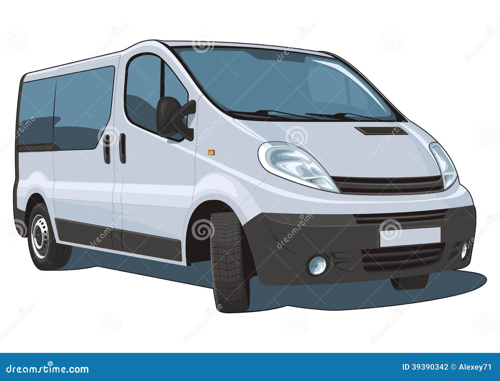 Van passenger y cargo ilustración del vector. Ilustración de carro ...