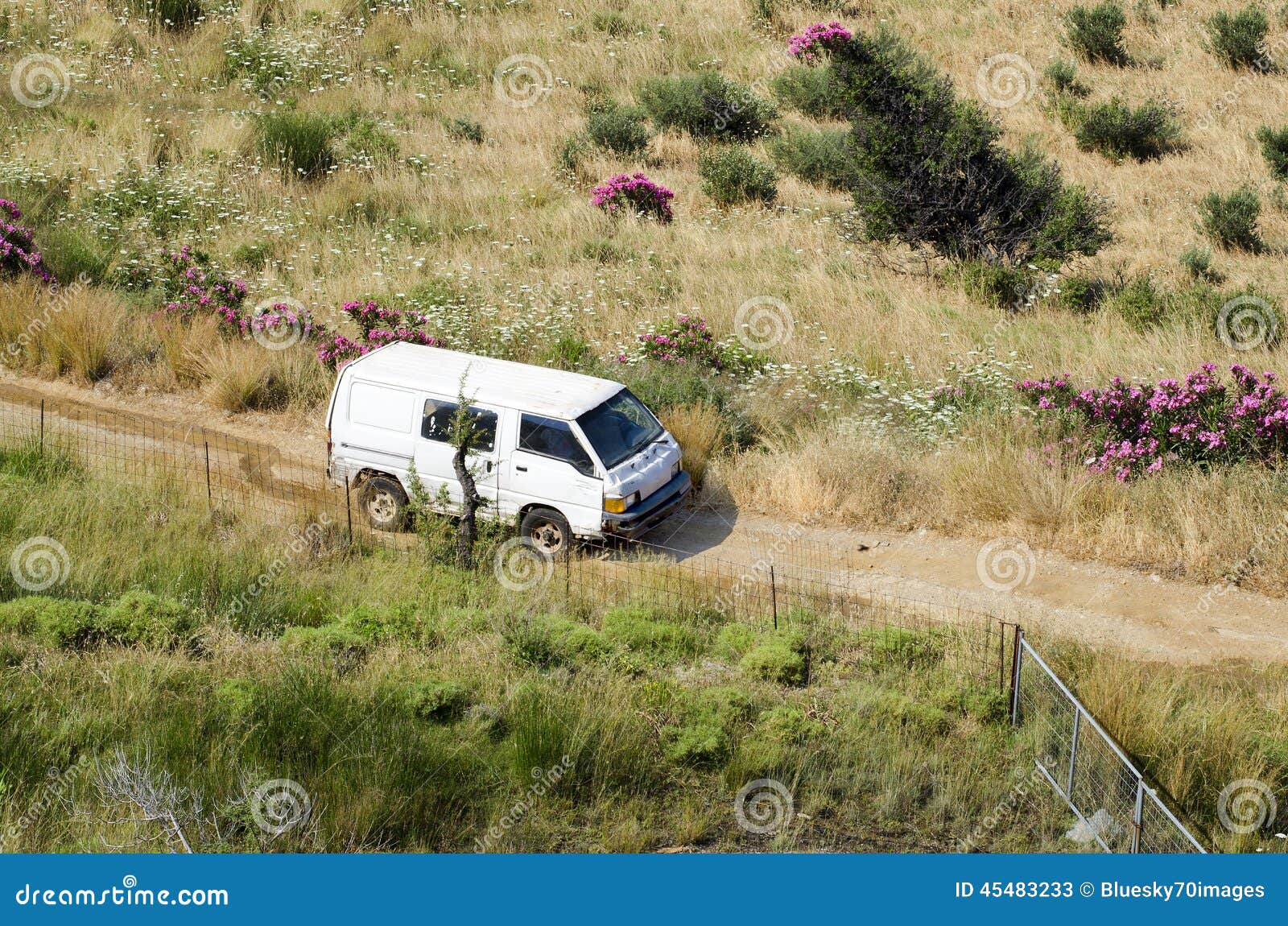 Van pick up car stock image. Image of country, drive - 45483233