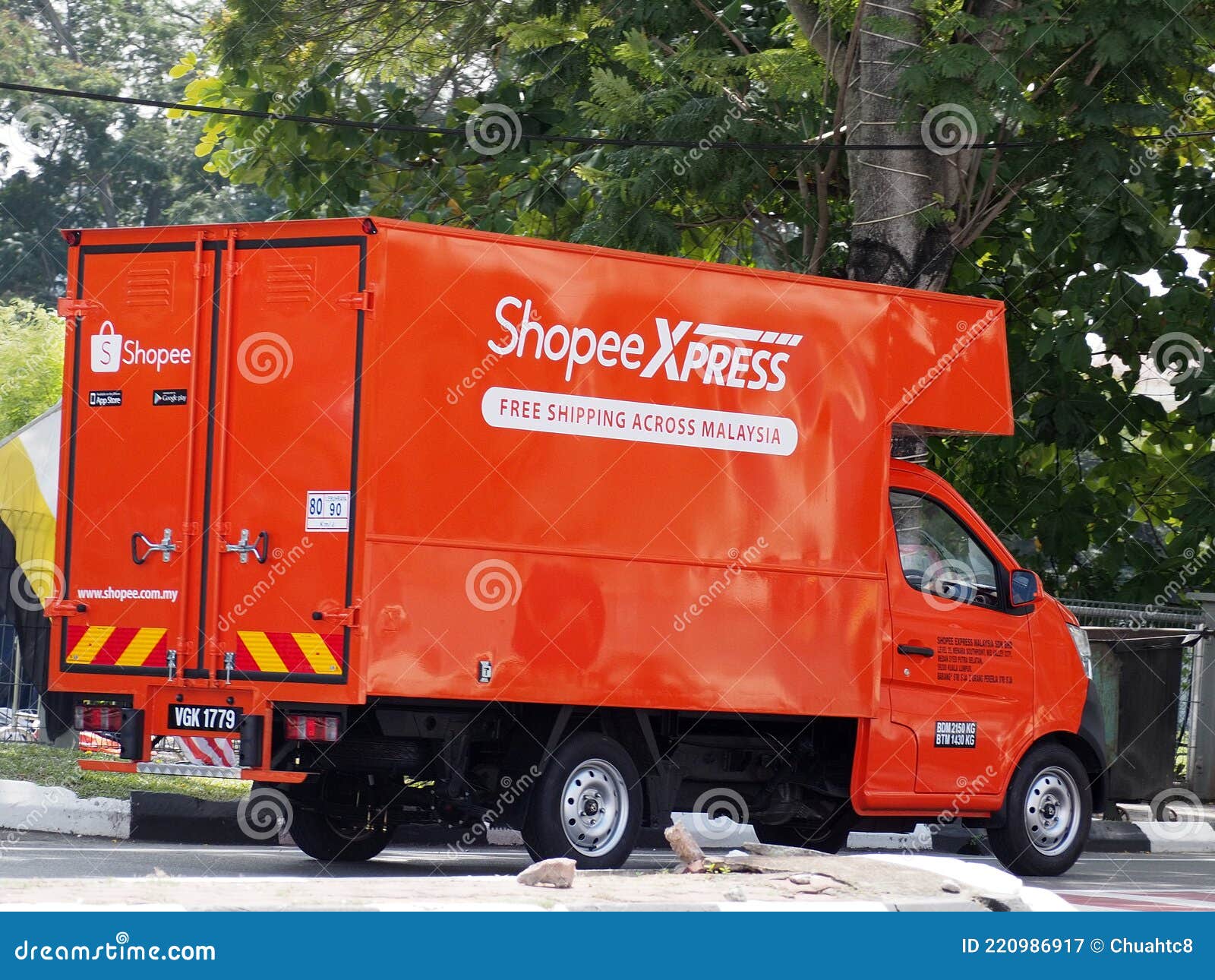Van from Shopee XPRESS Out on Delivery in Malaysia Editorial ... Van from Shopee XPRESS Out on Delivery in Malaysia Editorial ...