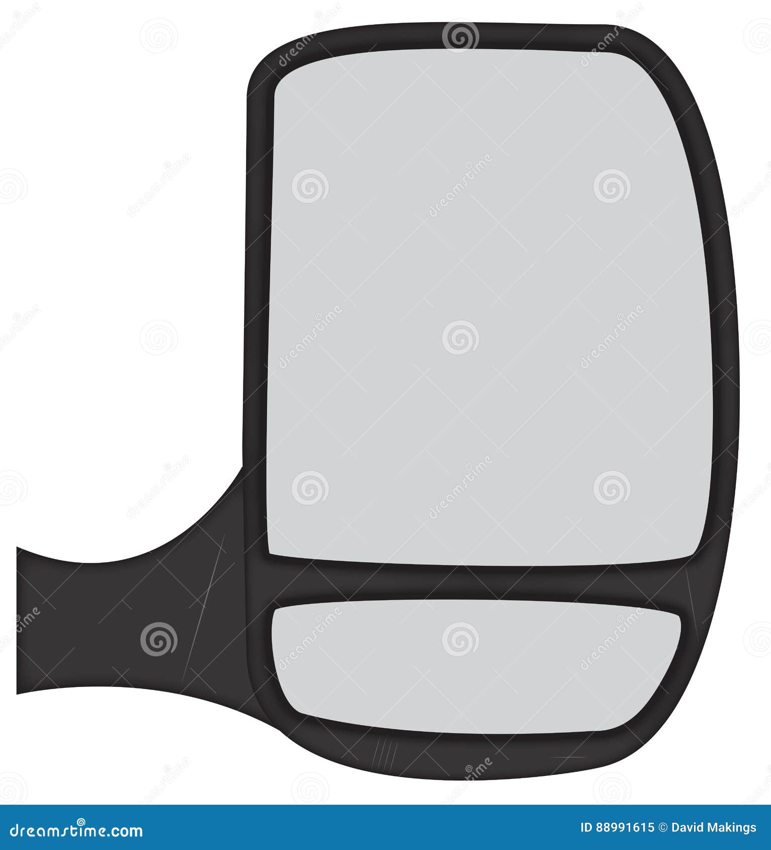 Van Side Mirror stock illustration. Illustration of design - 88991615