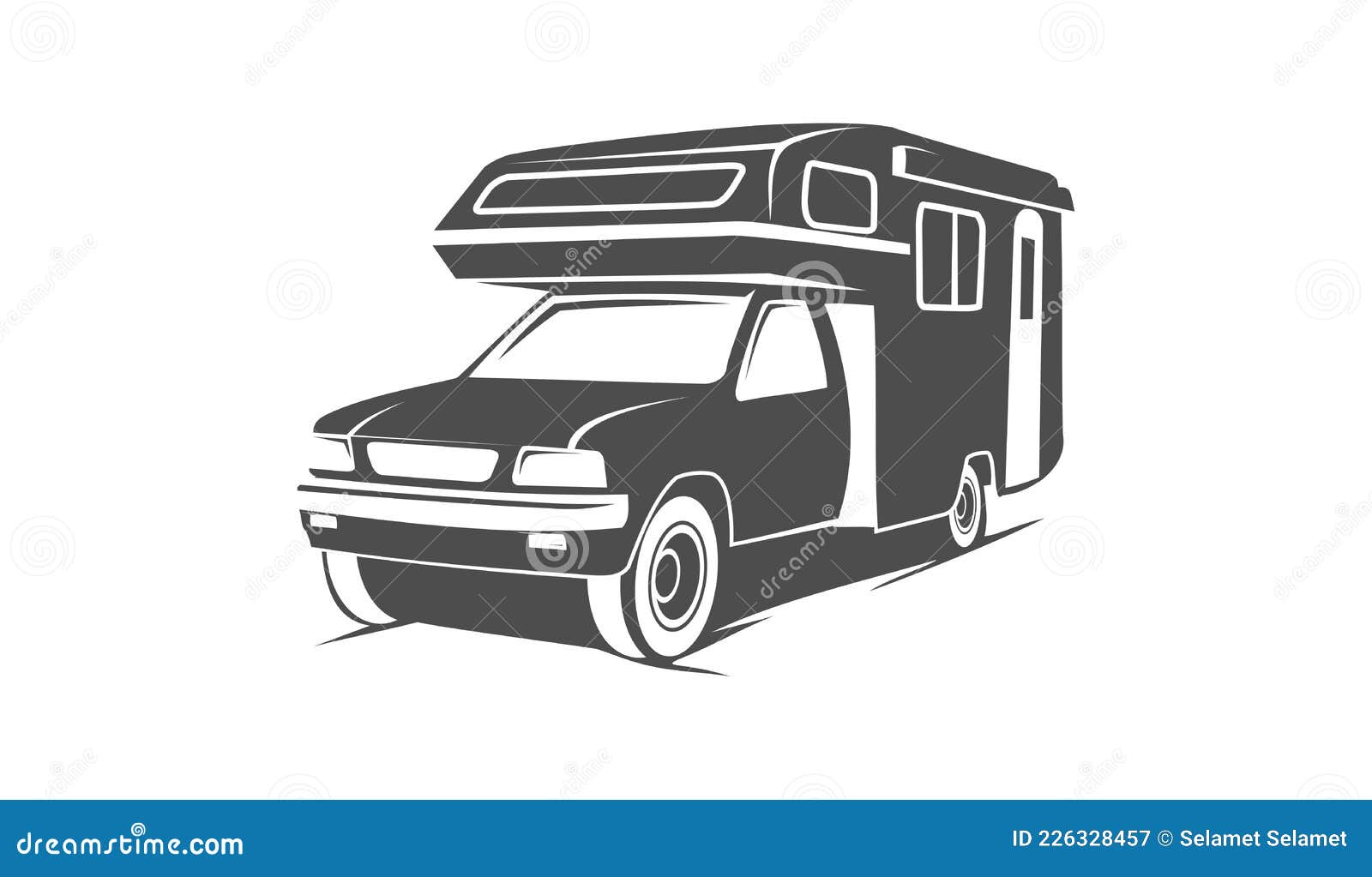 Van Silhouette Vector are Perfect for Logos and Stickers Stock Vector ...