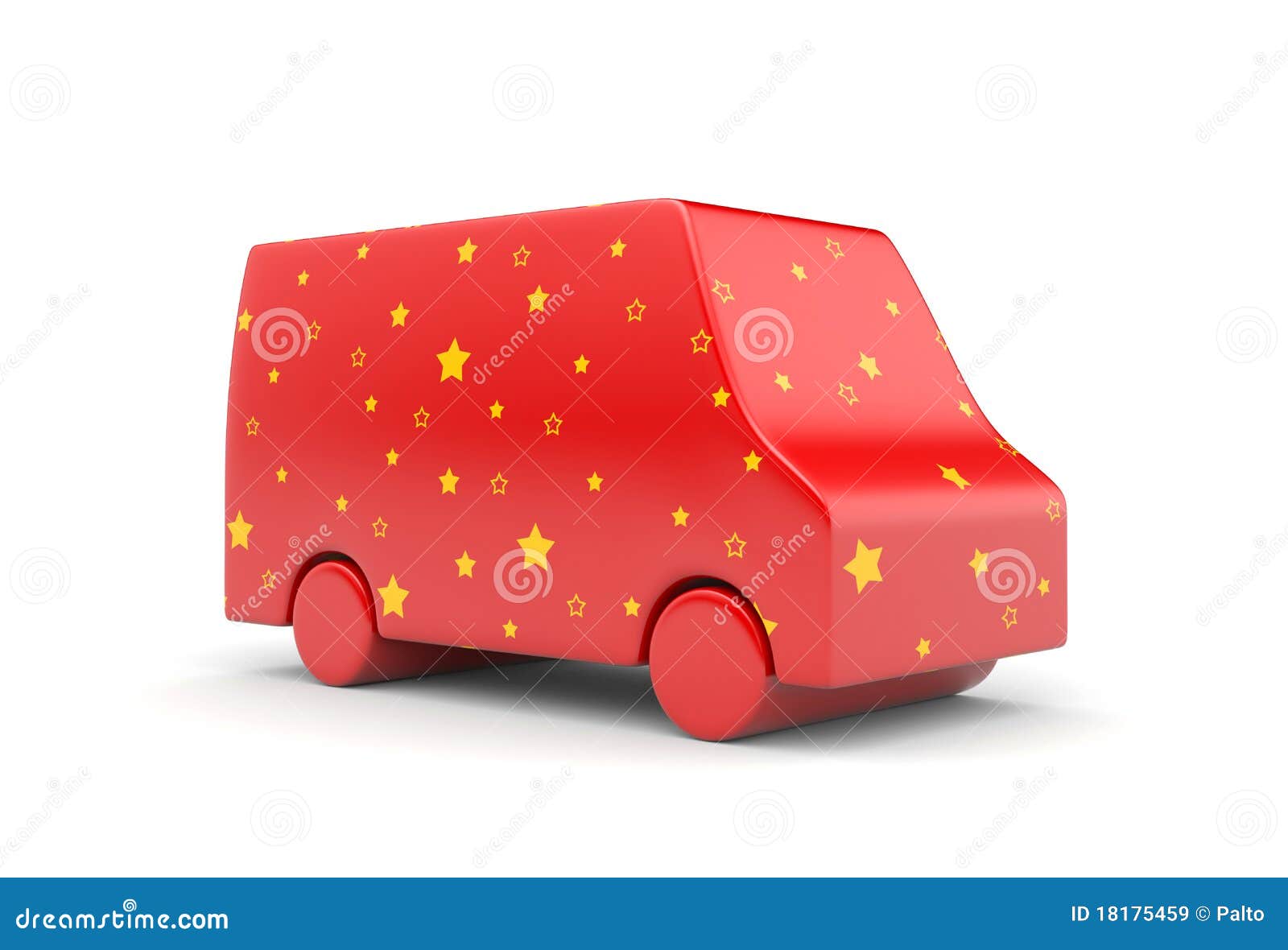 Van in Stars. Christmas Edition Stock Illustration - Illustration of ...