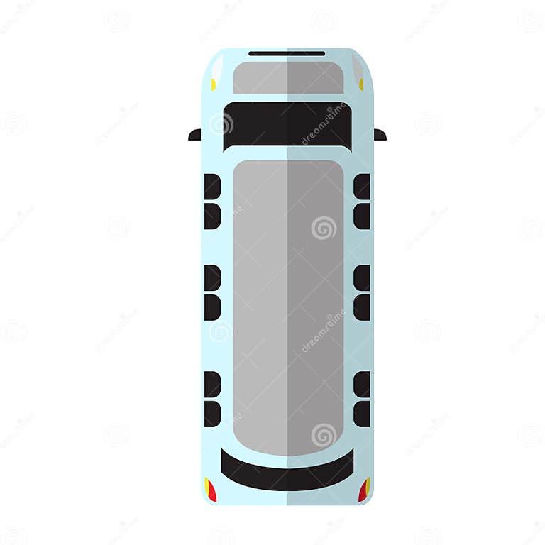 Van top view stock vector. Illustration of vector, graphic - 90963070