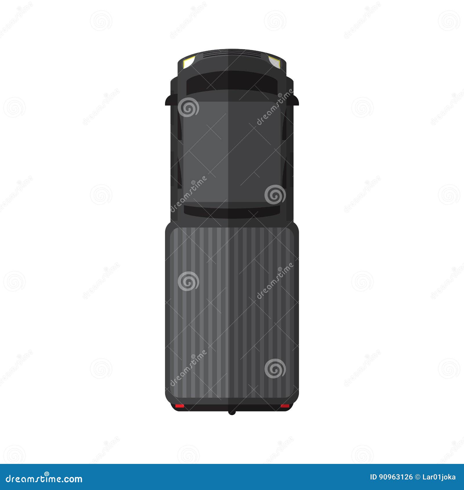 Van top view stock vector. Illustration of vector, view - 90963126