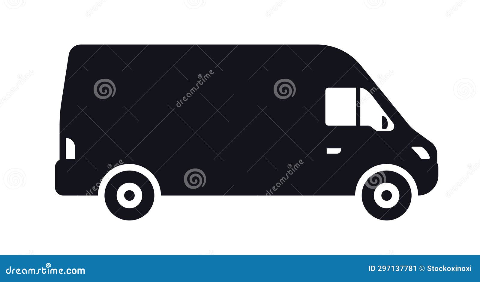 Van Transport Delivery Transporter Vector Icon Stock Vector ...