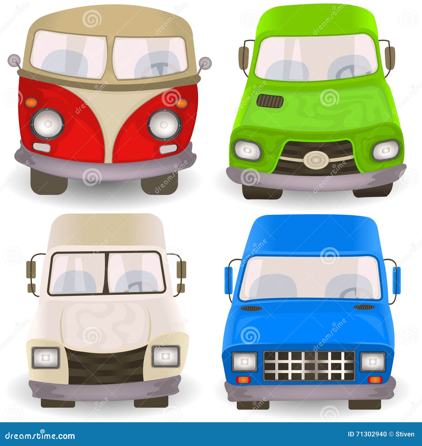 Van truck front view stock vector. Illustration of freight - 71302940