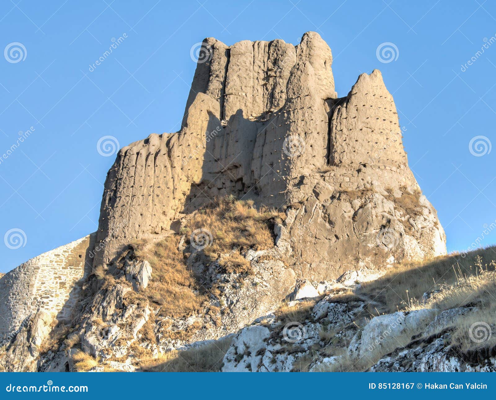 Van, Turkey - September 27, 2013: Ruins of Ancient Fortress in Van ...