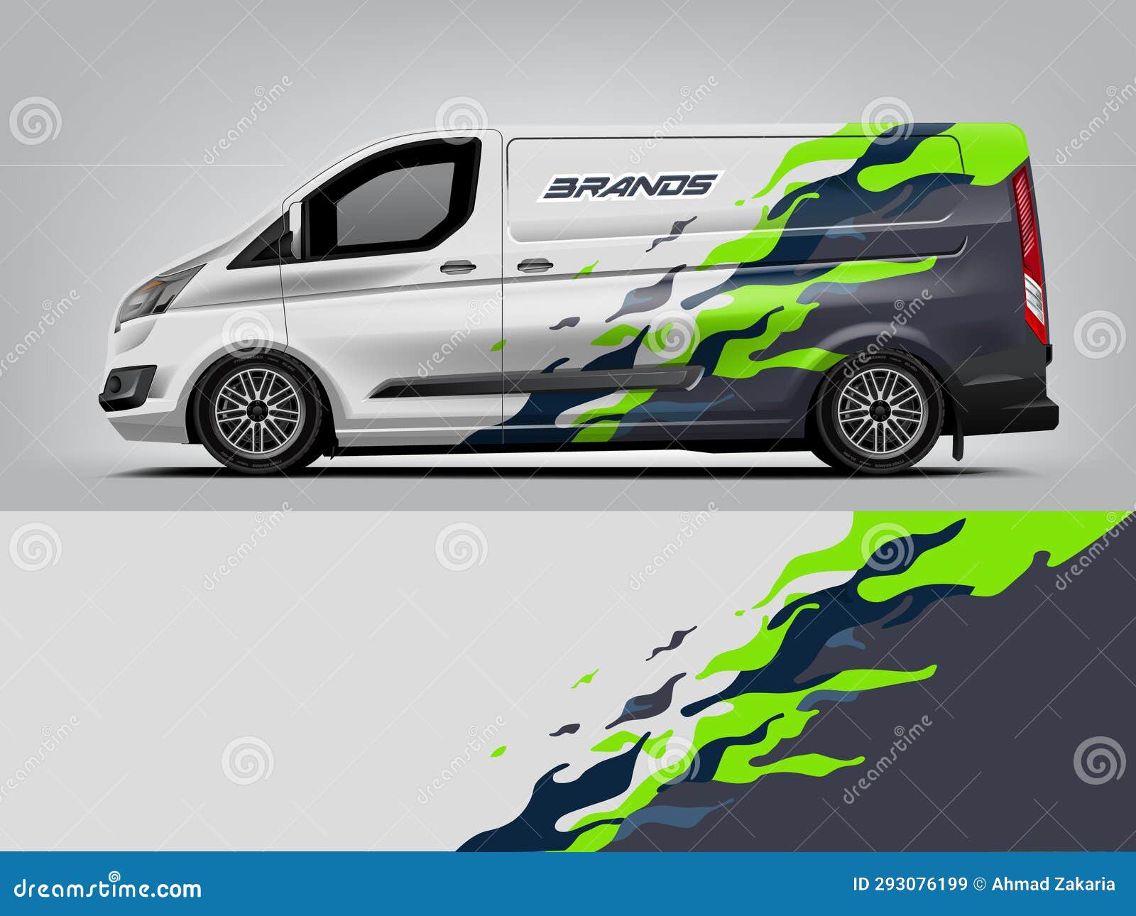 Van1 stock vector. Illustration of creative, branding - 293076199