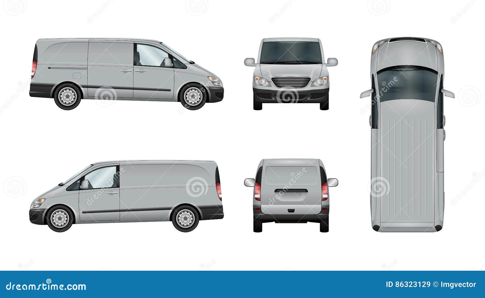 Van vector template stock vector. Illustration of mock - 86323129