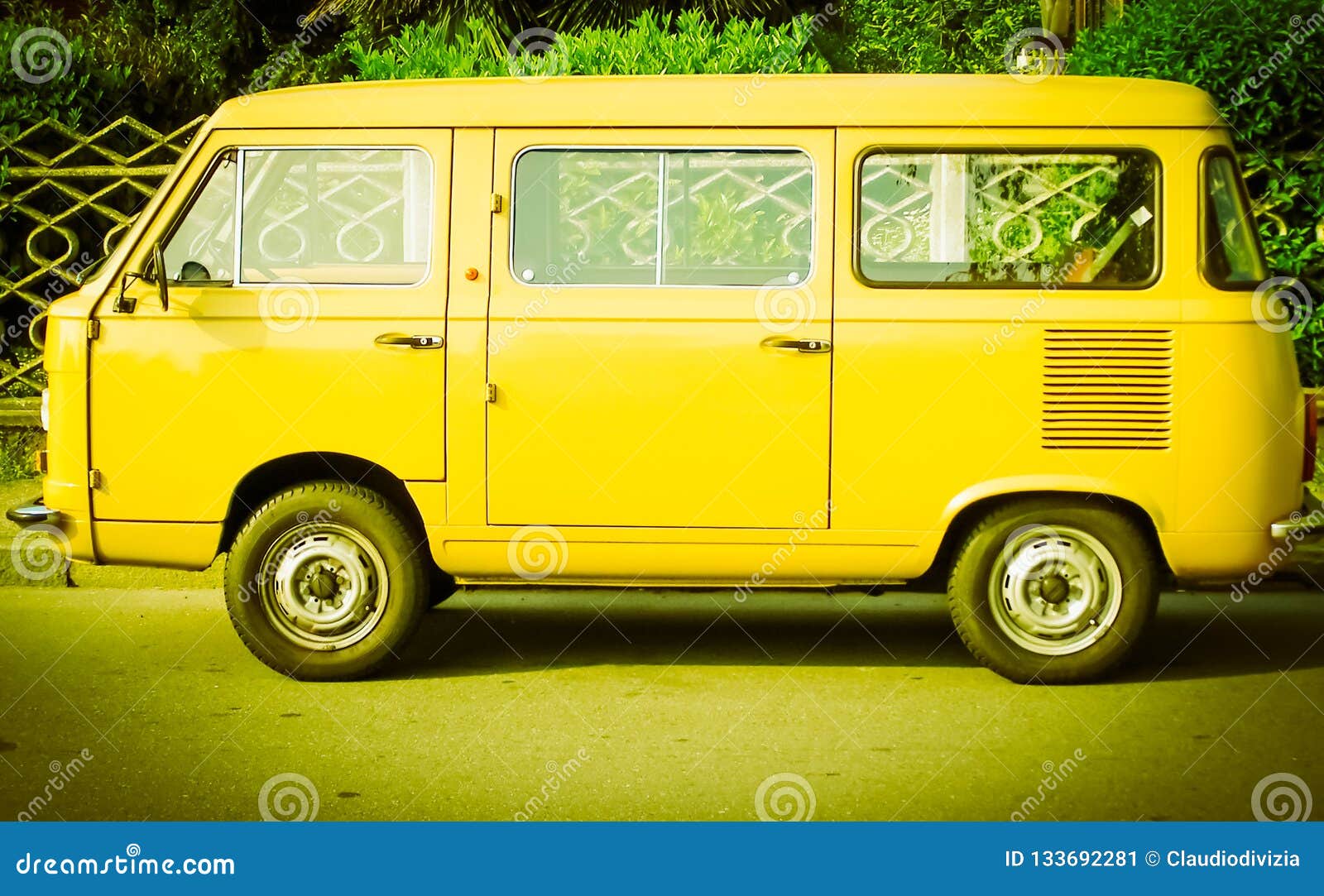 Van vintage retro stock image. Image of wheel, drive - 133692281