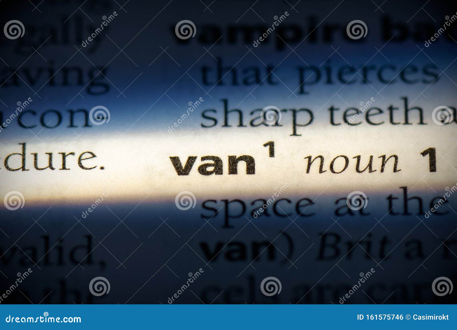 Van stock photo. Image of isolated, education, macro - 161575746