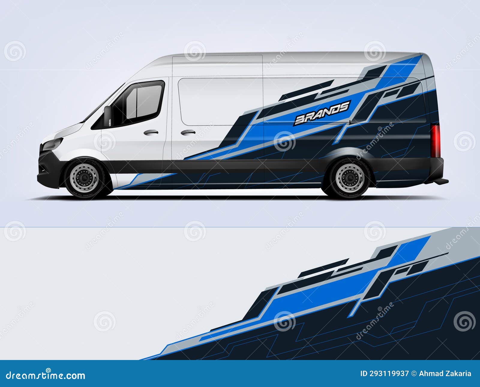 Van5 stock vector. Illustration of ready, company, print - 293119937