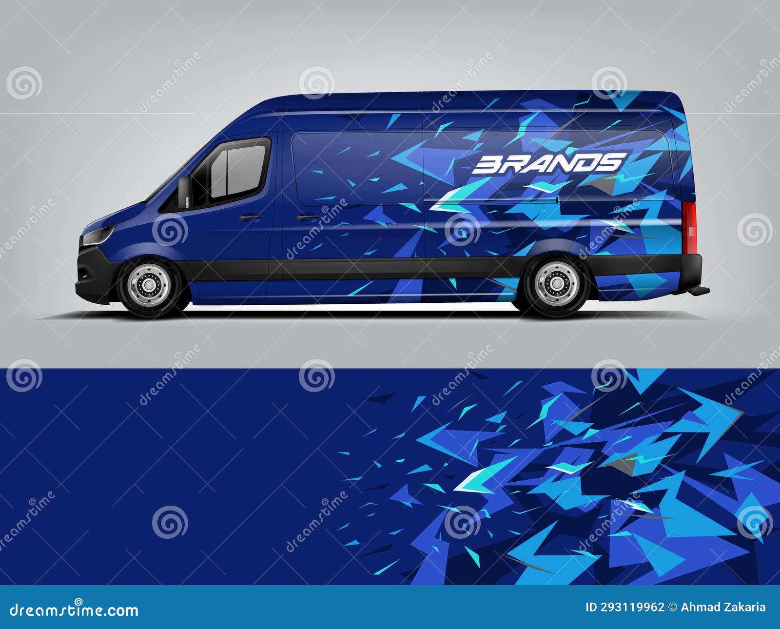 Van5 stock vector. Illustration of modern, cargo, concept - 293119962