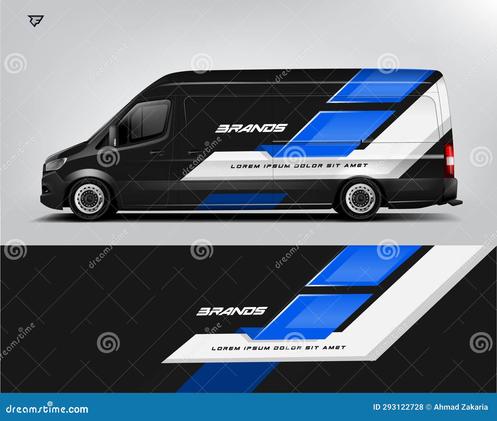 Van3 stock vector. Illustration of geometric, company - 293122728