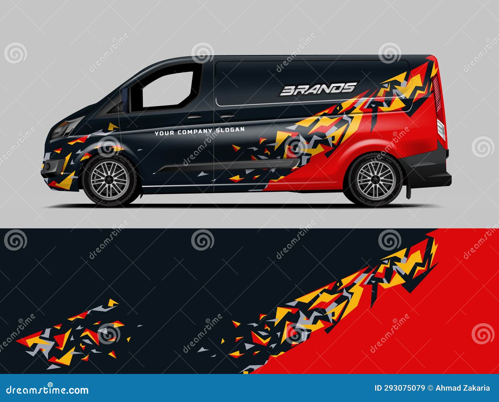 Van1 stock illustration. Illustration of wrapping, vector - 293075079