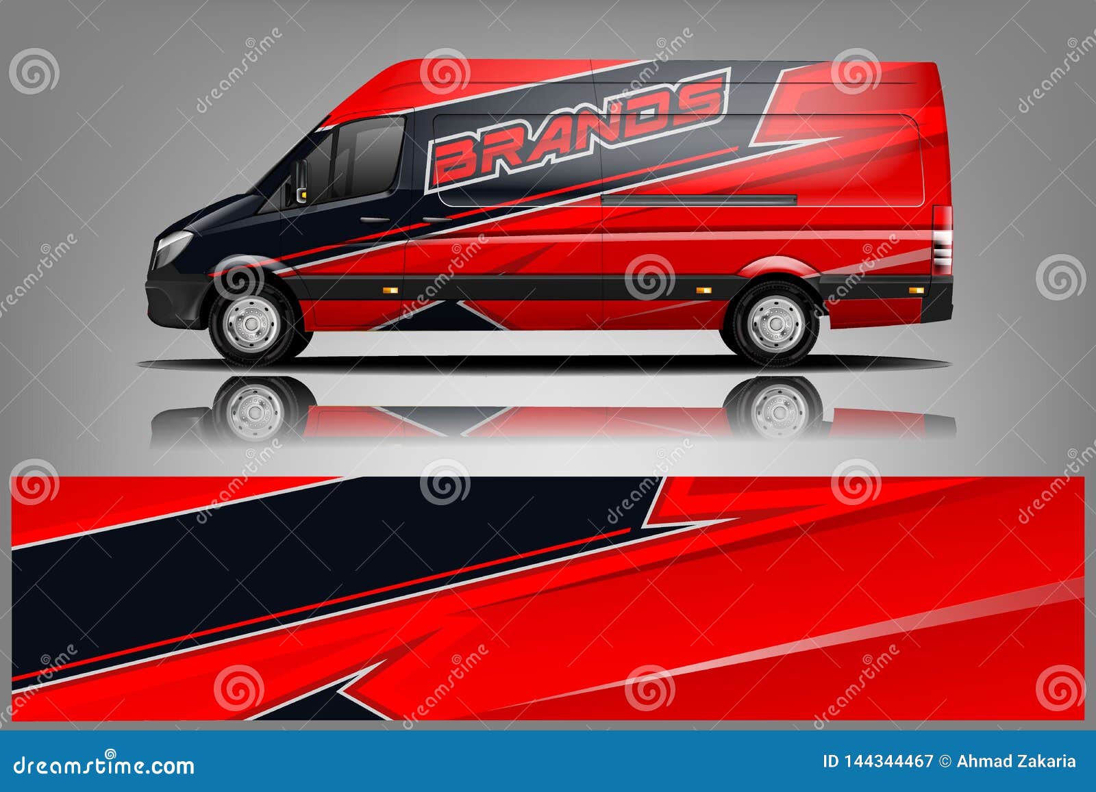 Van Wrap Livery Design. Eps 10.vector Stock Photography | CartoonDealer ...