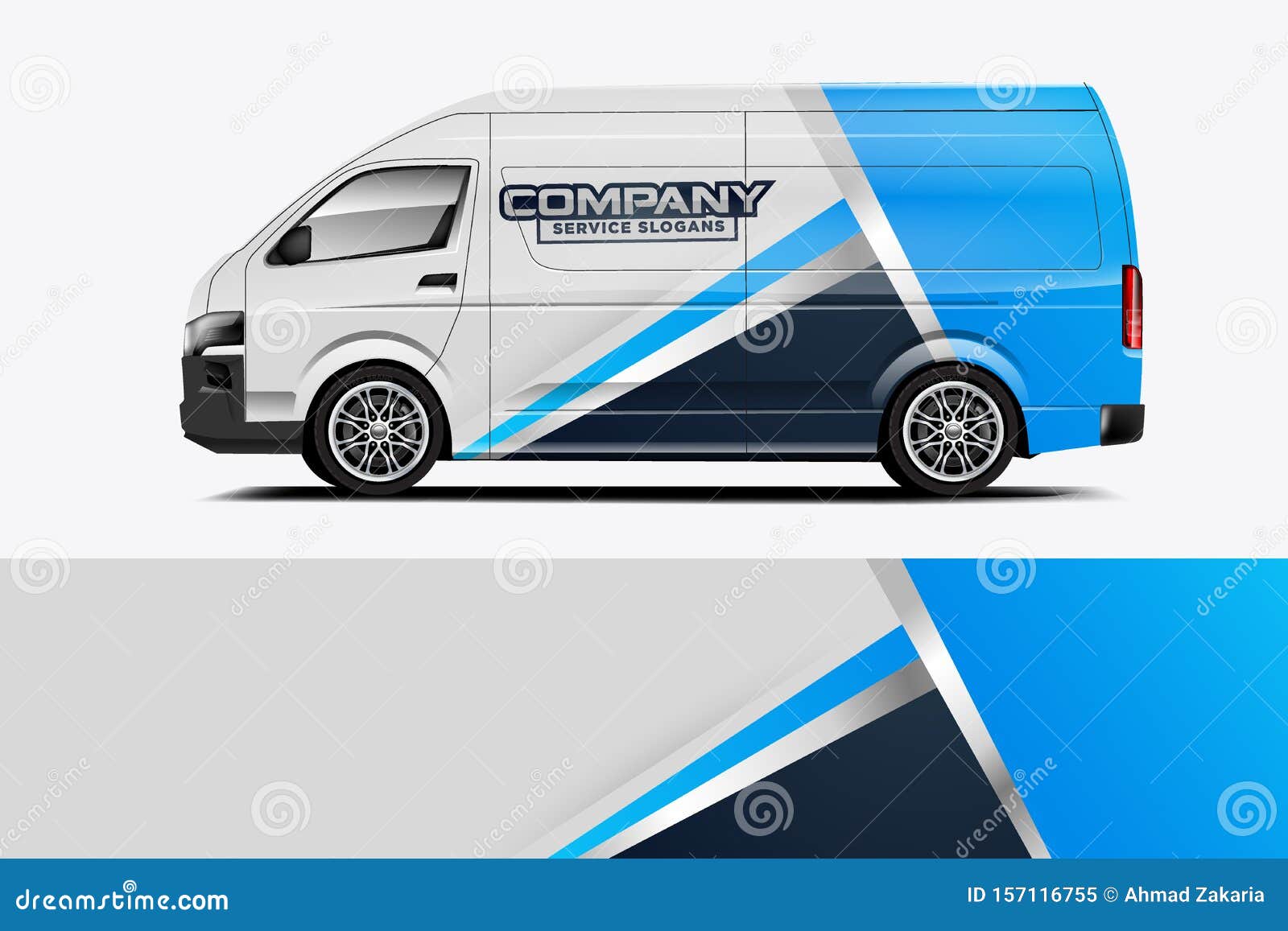 Van Wrap Livery Design For Company Royalty-Free Stock Photography ...