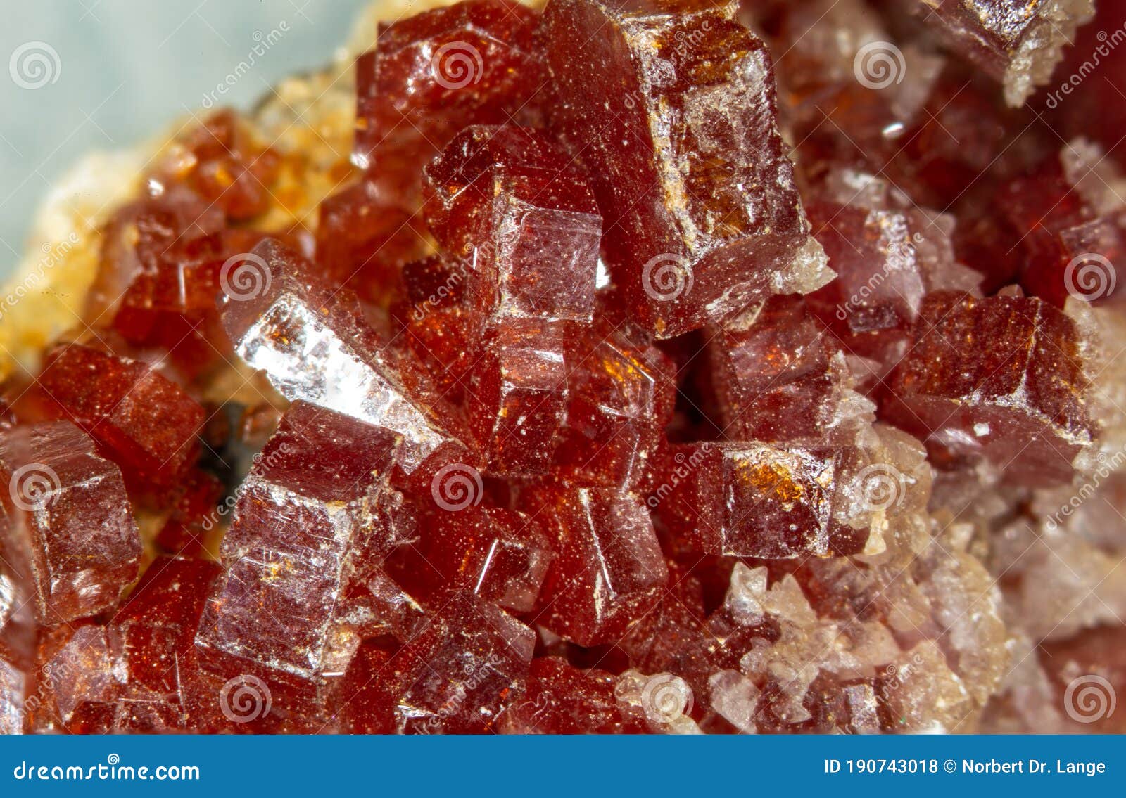 Vanadite Minerals Under the Microscope Stock Photo - Image of elegance ...