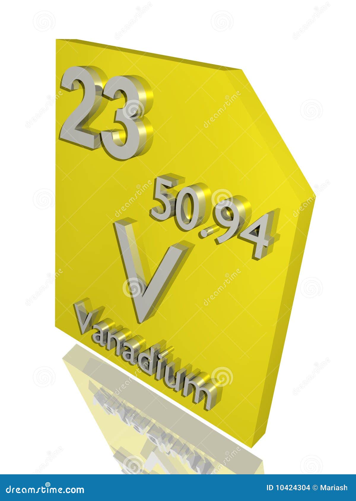 Vanadium stock illustration. Illustration of periodic - 10424304