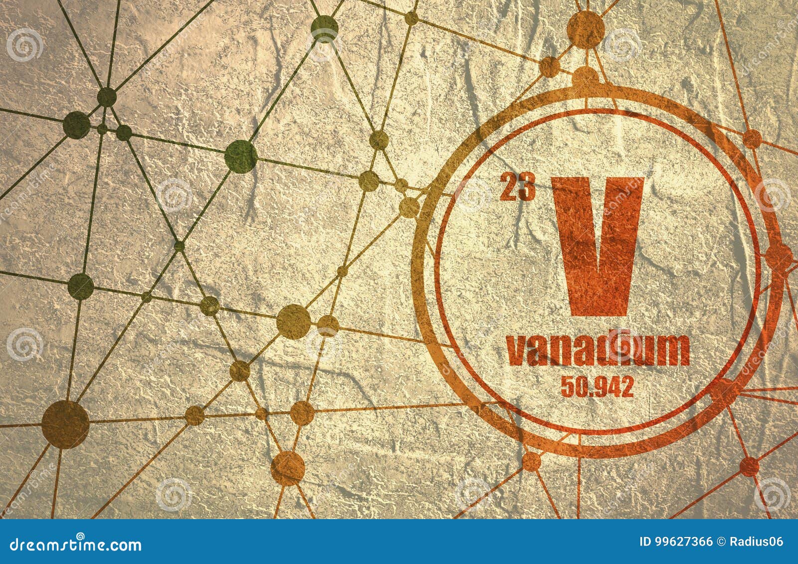 Vanadium chemical element. stock illustration. Illustration of modern ...