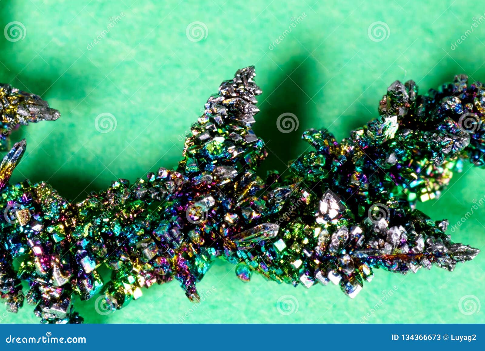 Vanadium Crystals, Colorful Crystals, Stock Image - Image of metal ...