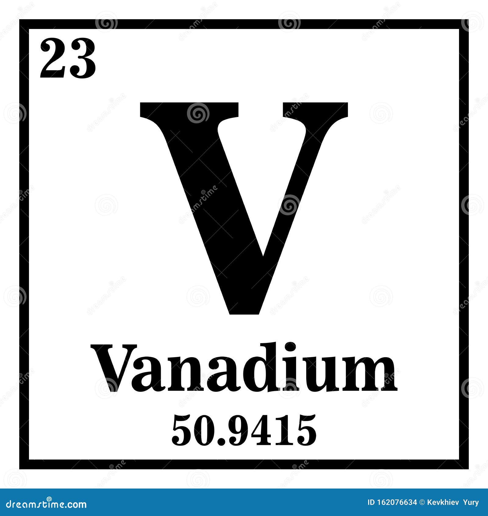 Vanadium Periodic Table of the Elements Vector Stock Vector ...