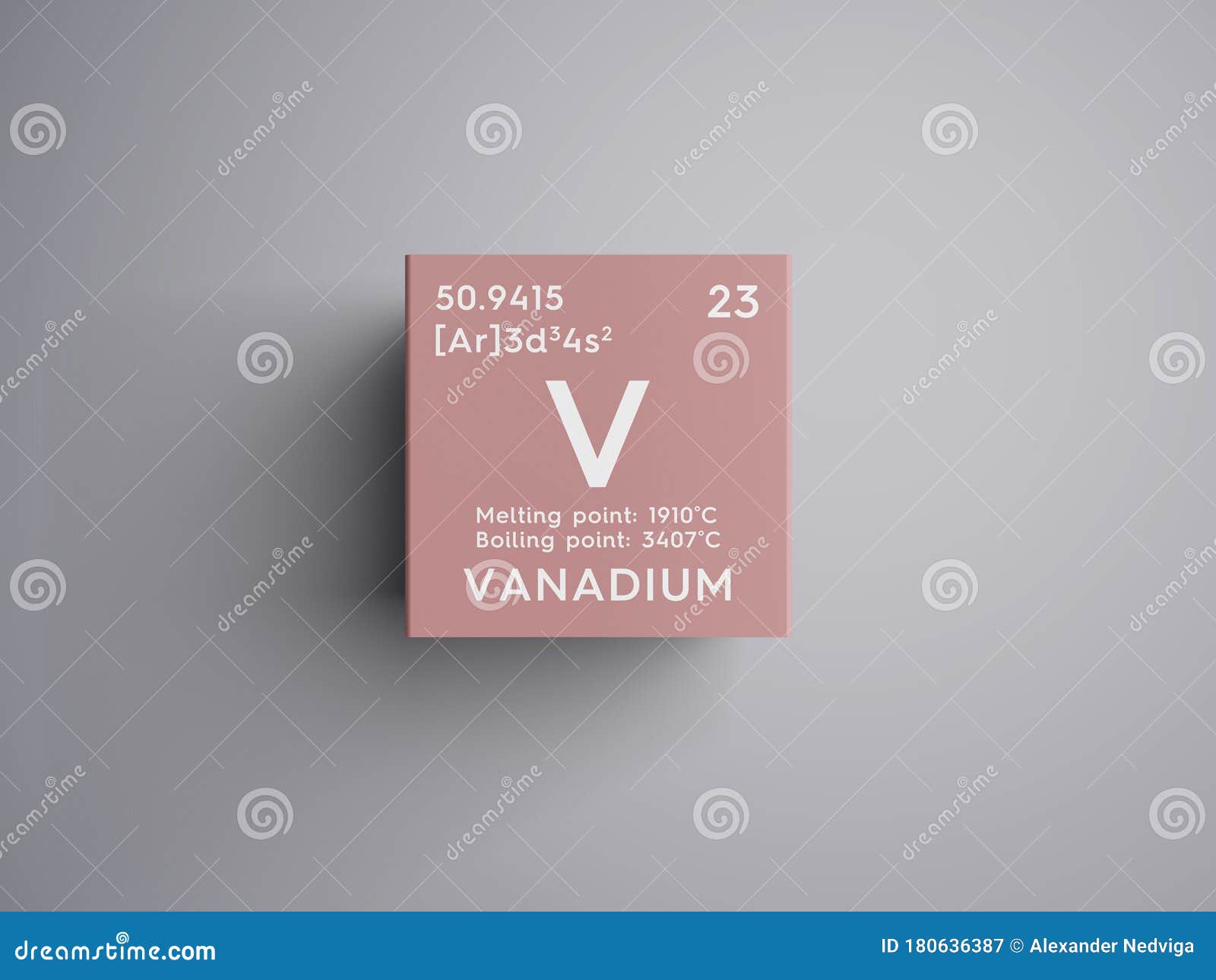 Vanadium. Transition Metals. Chemical Element of Mendeleev S Periodic ...