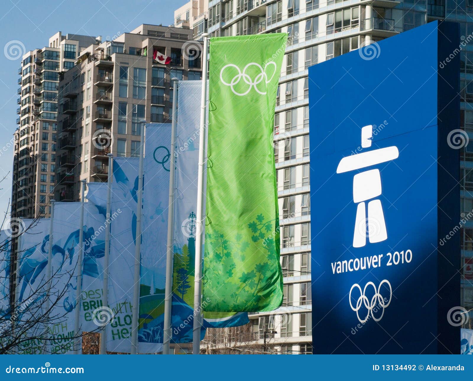 Vancouver 2010 - Olympic Banners Editorial Photography - Image of ...
