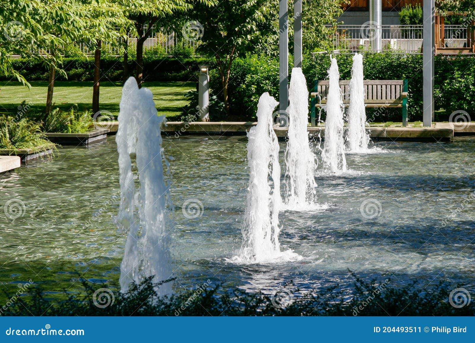 Water Feature in a Park in Vancouver on August 14, 2007 Editorial Photo ...
