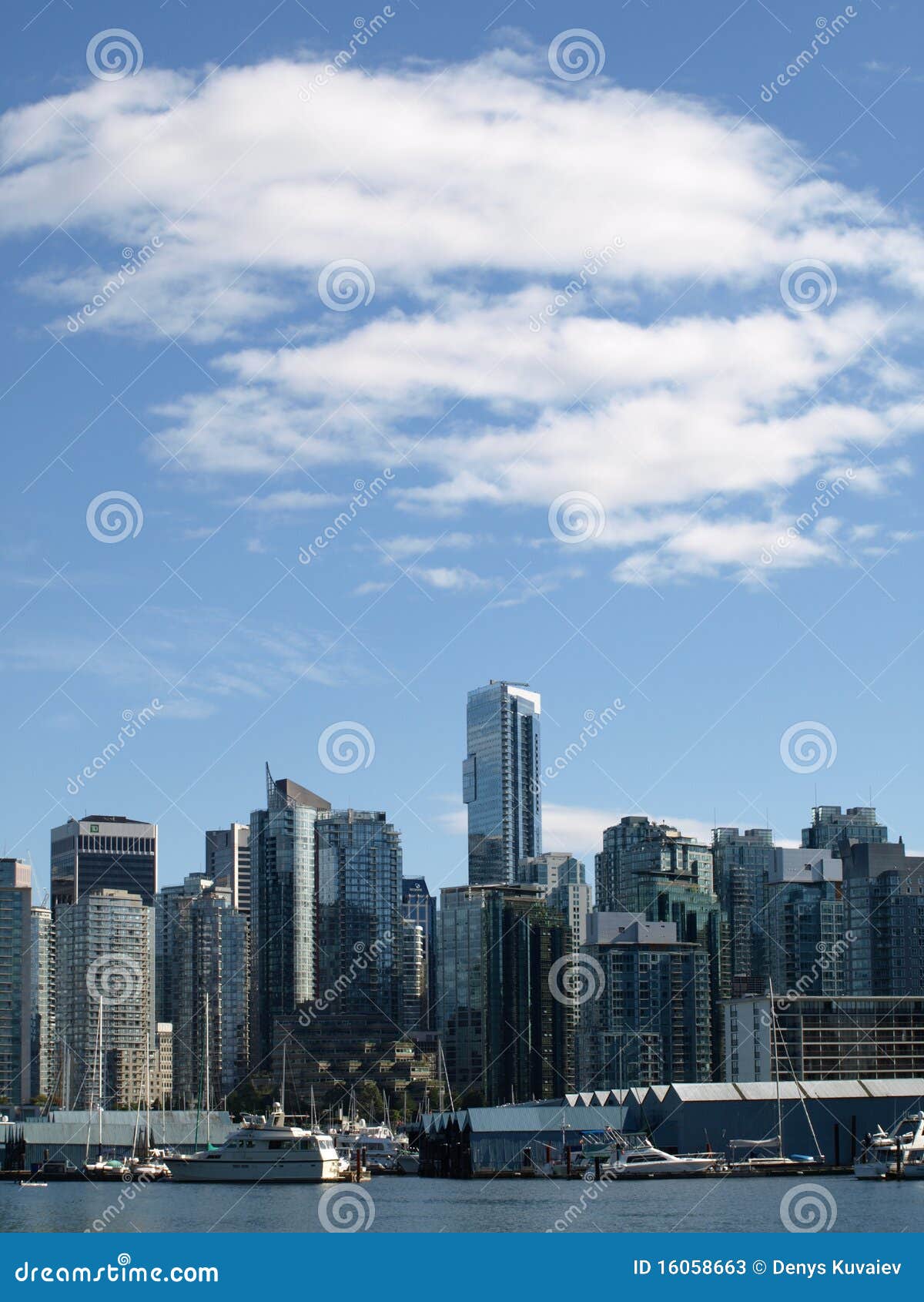 Vancouver Canada cityscape stock image. Image of city - 16058663