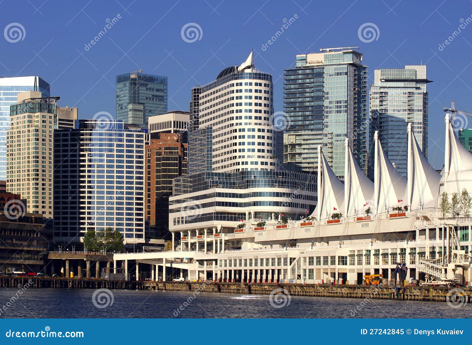 Vancouver Canada cityscape stock image. Image of hotels - 27242845
