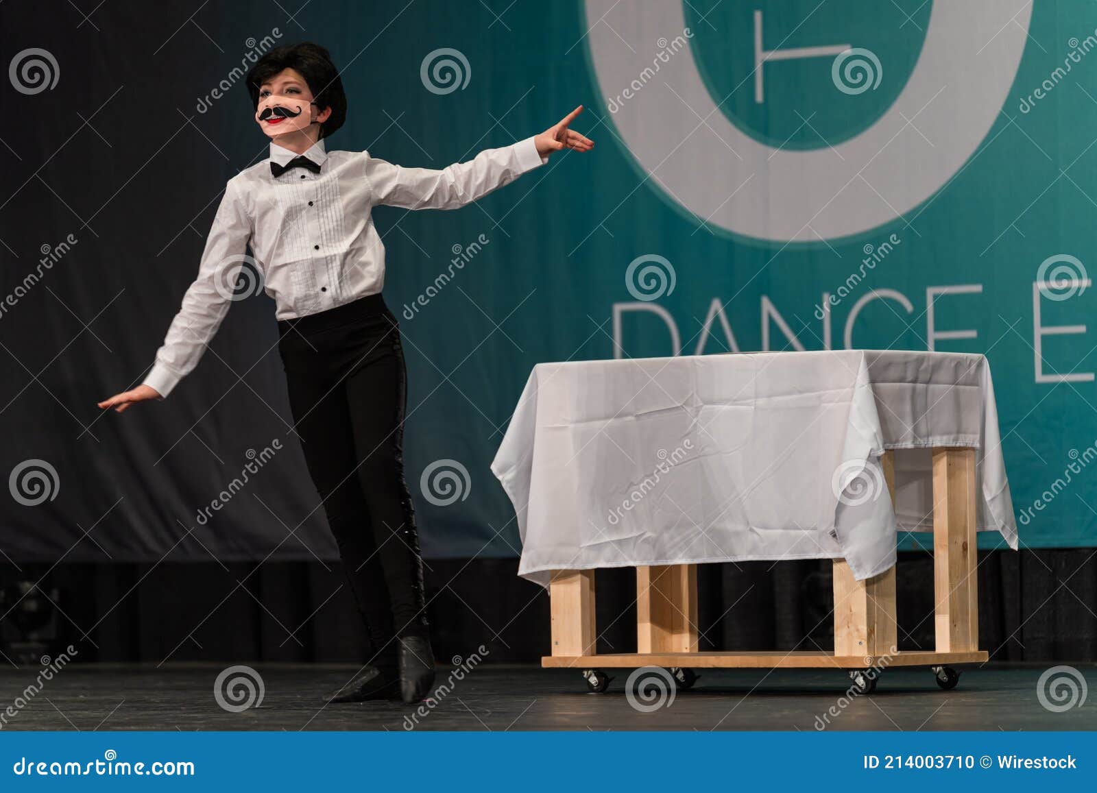 Dancer Dressed As Waiter Performing on Stage Editorial Image - Image of ...