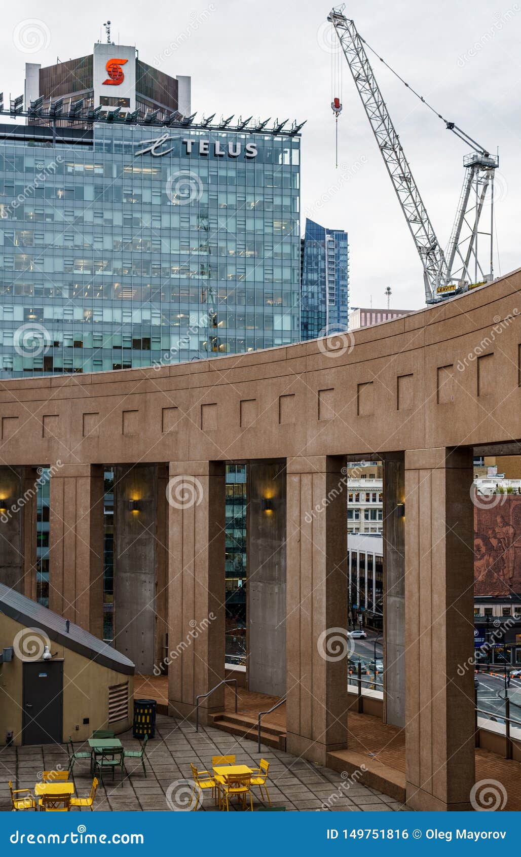 VANCOUVER, CANADA - NOVEMBER 28, 2018: Vancouver Public Library in ...
