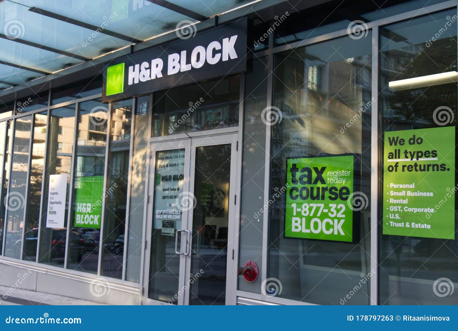 Street View of Entrance H&R Block - Tax Preparation Company in Downtown ... Street View of Entrance H&R Block - Tax Preparation Company in Downtown ...