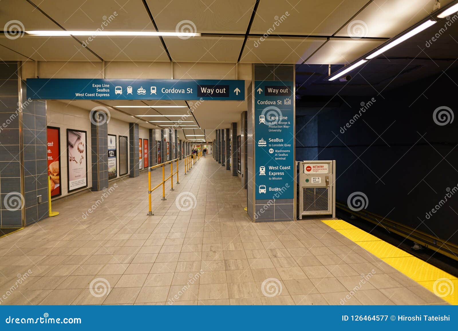 SkyTrain Waterfront Station Editorial Photography - Image of railroad ...