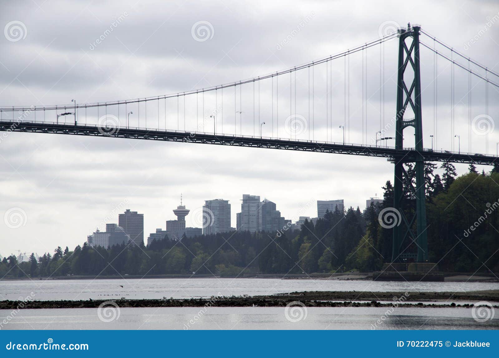 Vancouver City with Lion Gate Bridge Editorial Image - Image of ...